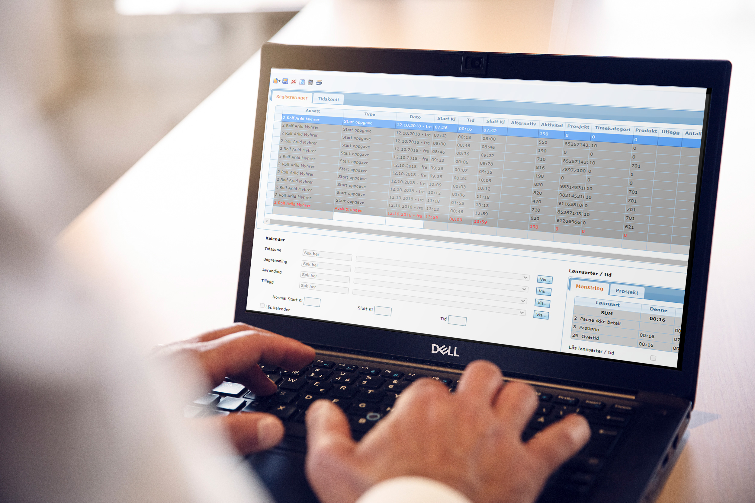 Redigering og Attestering - Infobric Time